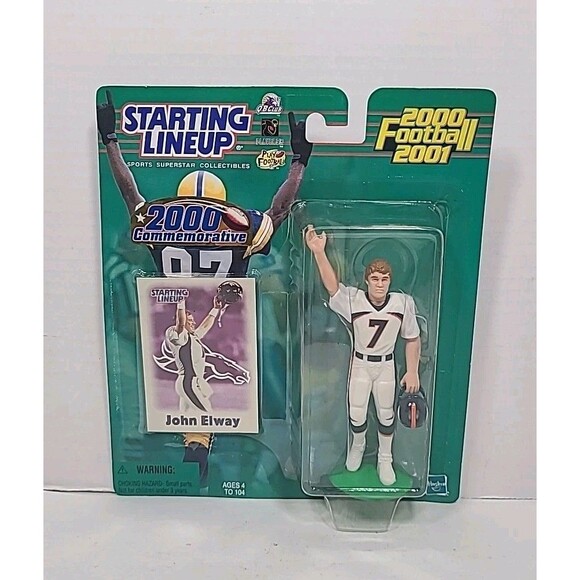Hasbro | Toys | Vintage 200200 Nfl Starting Lineup John Elway Denver ...